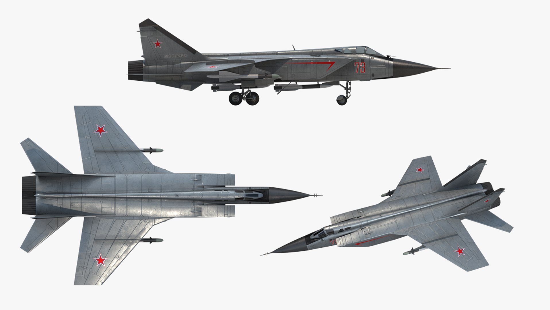 3D Mig 31 Foxhound - TurboSquid 1268618