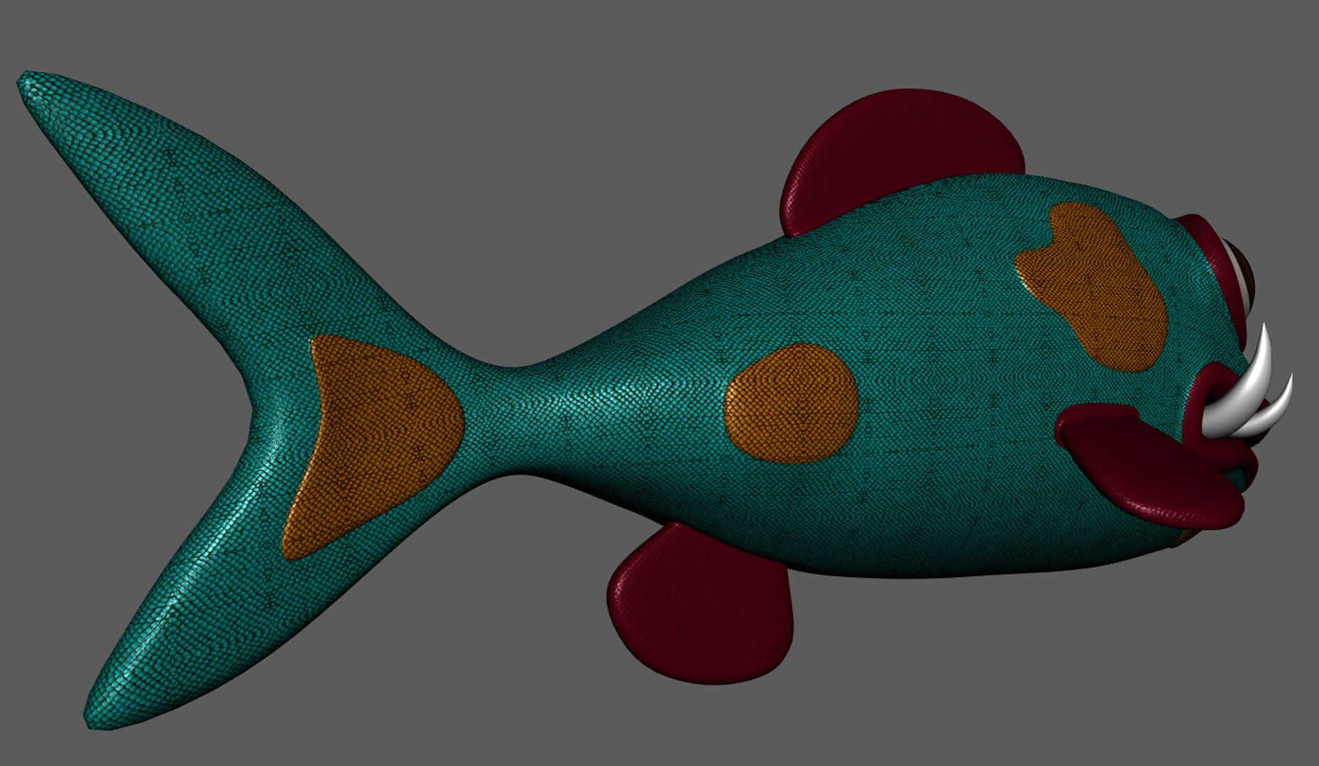 3D Cartoon Fish - TurboSquid 1174847