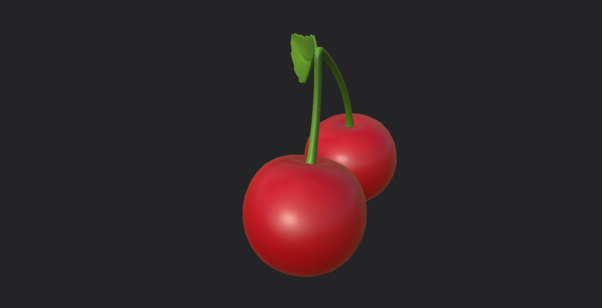 Cherry Cartoon 3D Model - TurboSquid 1426019