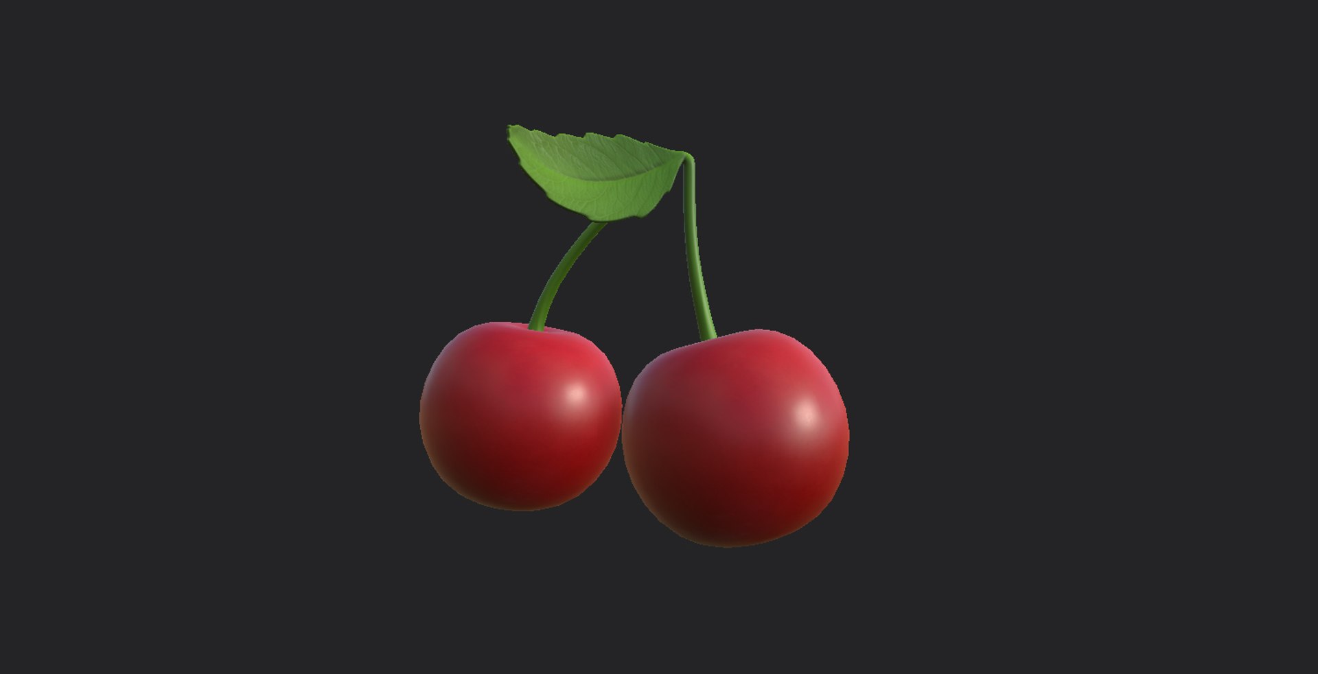 Cherry Cartoon 3D Model - TurboSquid 1426019