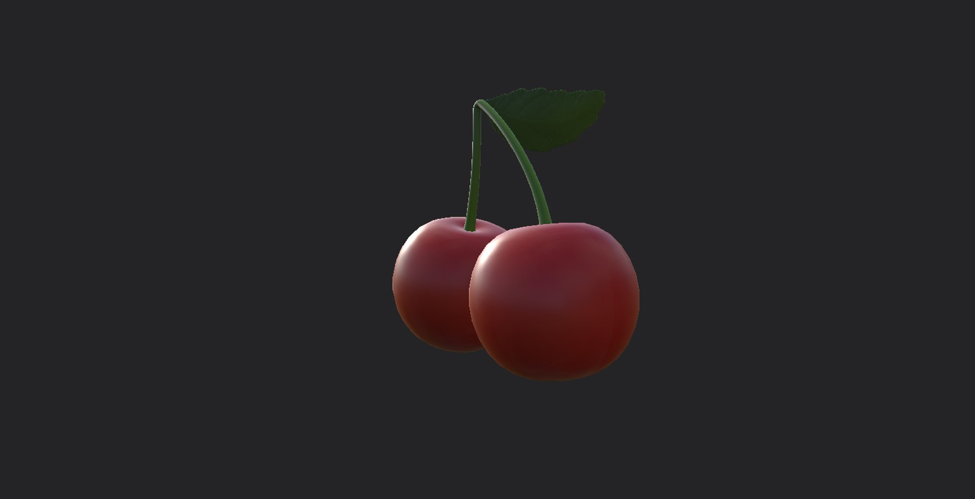 Cherry Cartoon 3D Model - TurboSquid 1426019