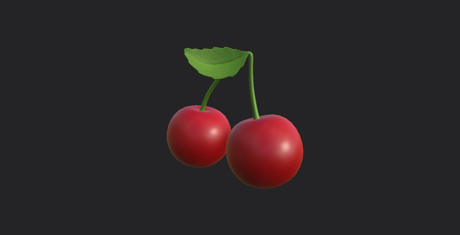 Cherry Cartoon 3D Model - TurboSquid 1426019