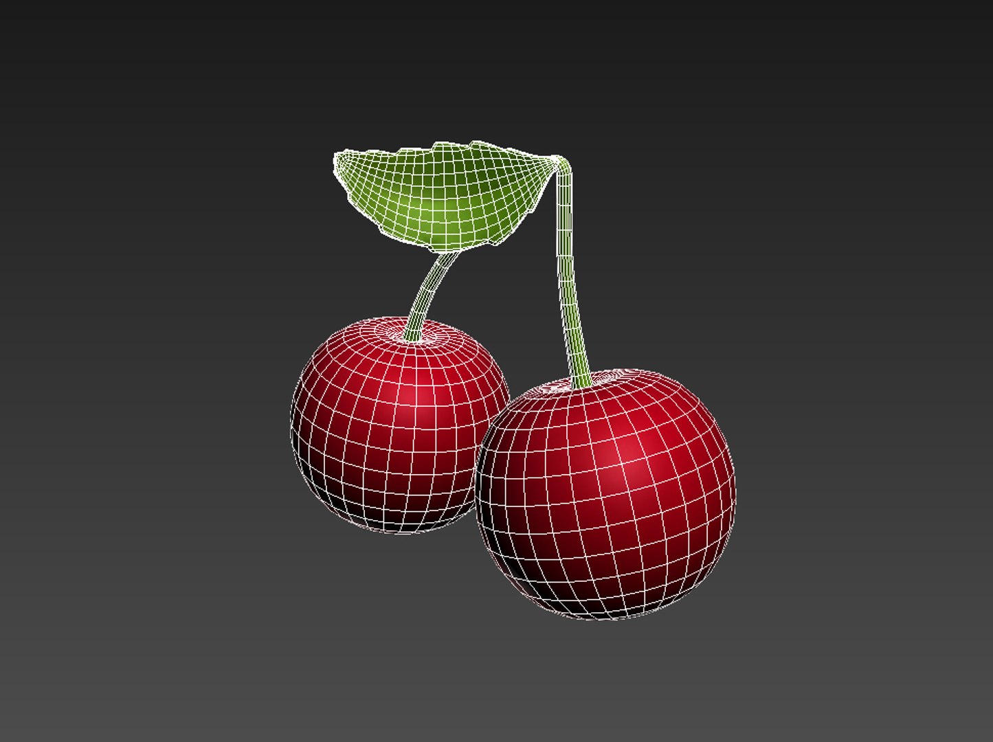 Cherry Cartoon 3D Model - TurboSquid 1426019