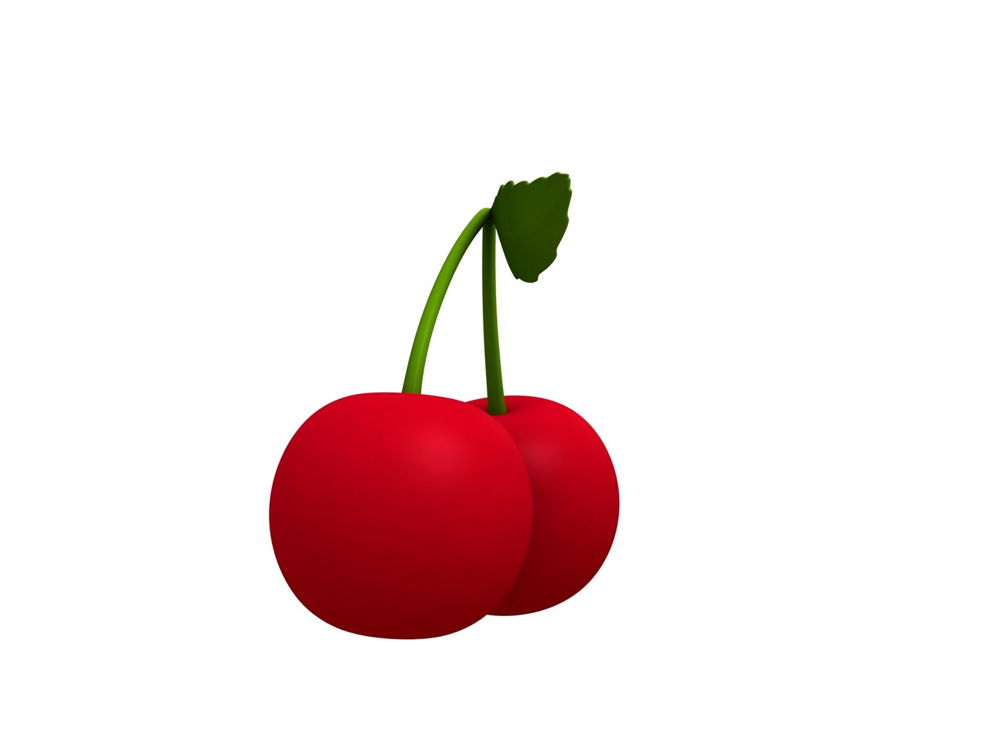 Cherry Cartoon 3D Model - TurboSquid 1426019