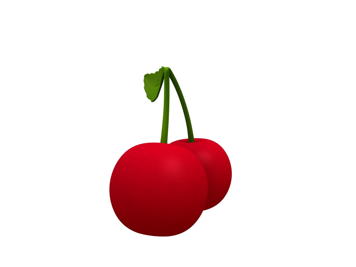 Cherry Cartoon 3D Model - TurboSquid 1426019
