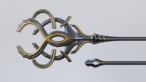Magic staff artifact model - TurboSquid 1604309