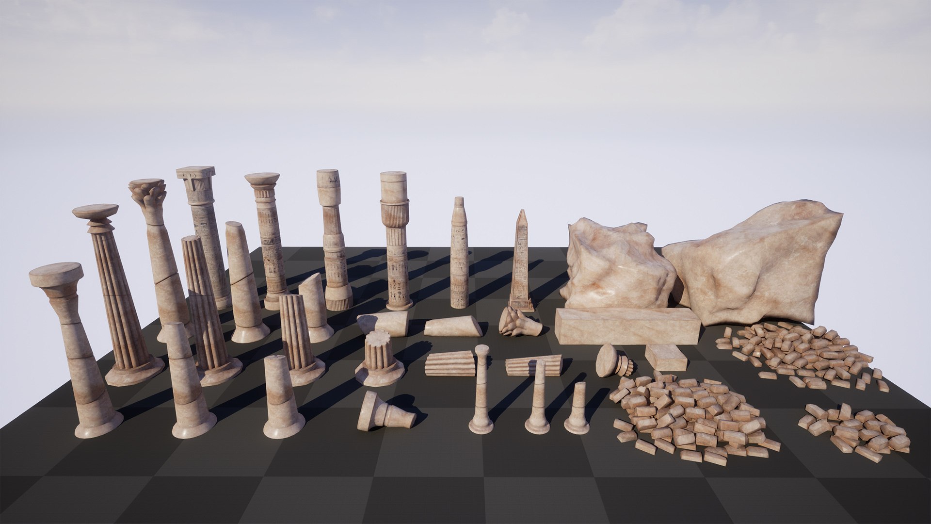 Egypt Environment 33 Assets 3D Model - TurboSquid 2196433