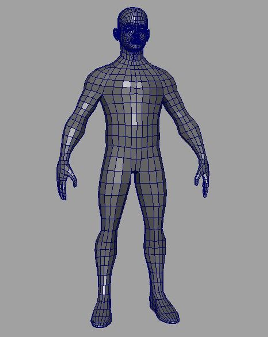 Human Male 3d Obj