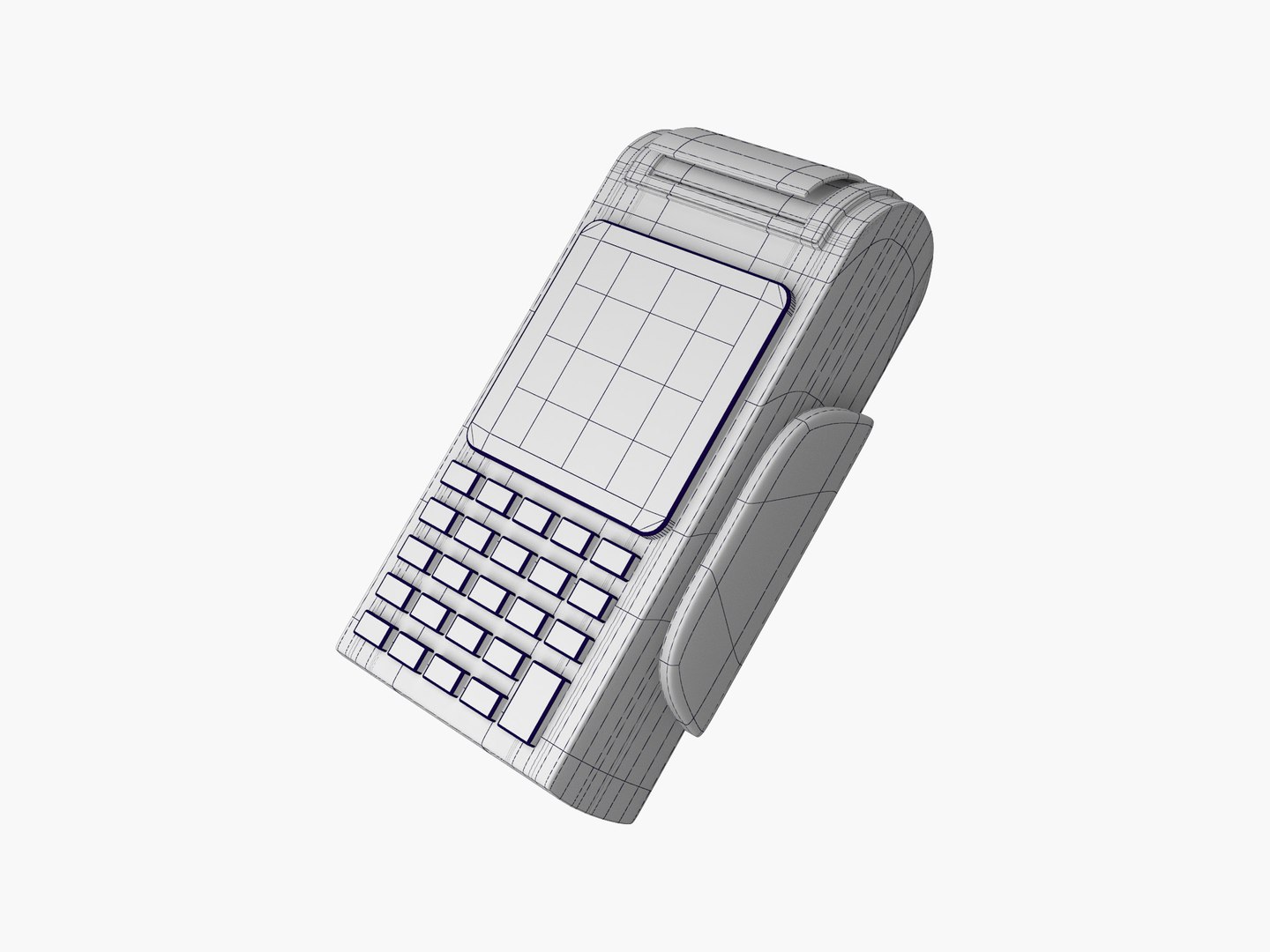 Credit Card Terminal 3d Model
