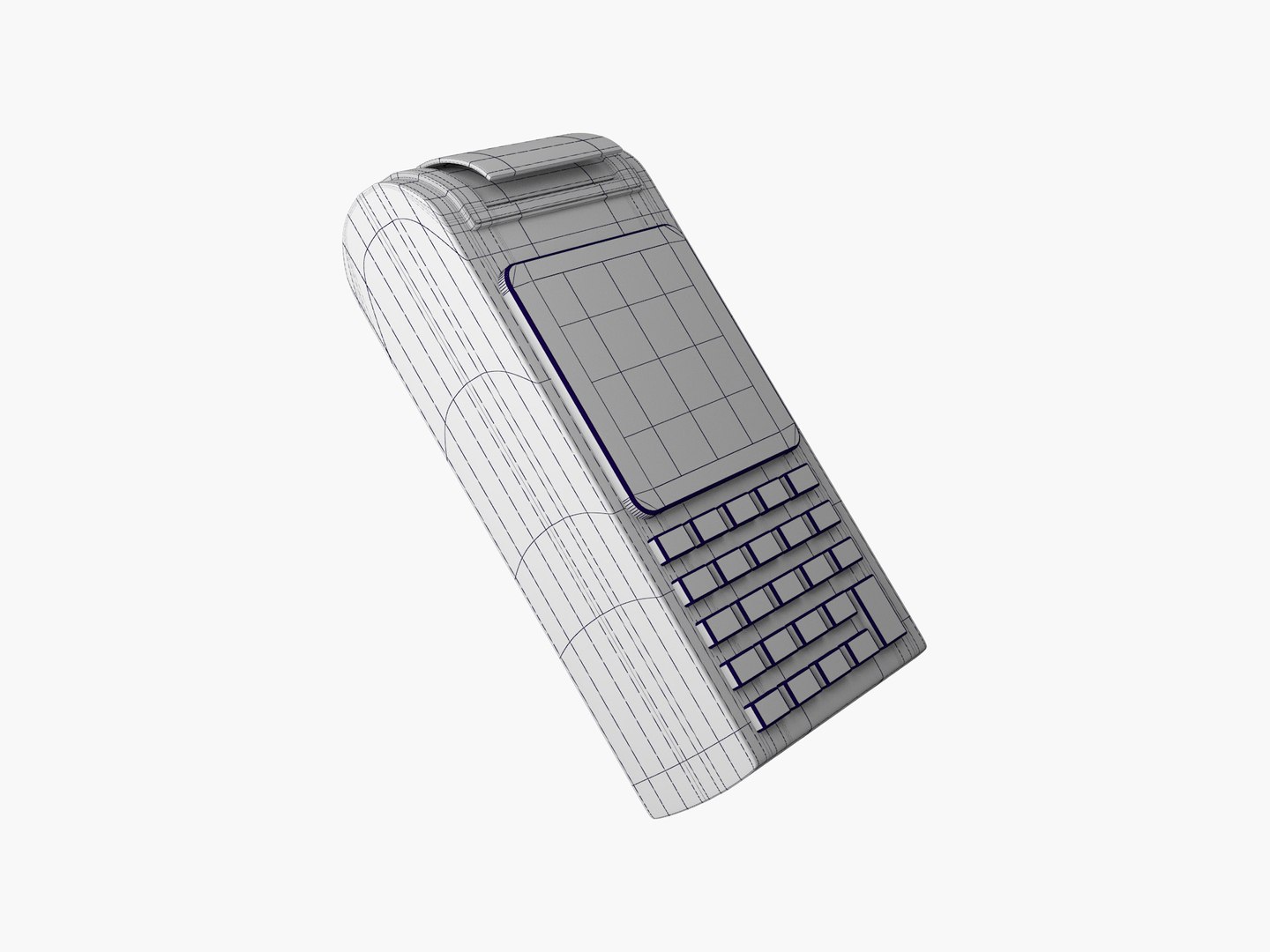 Credit Card Terminal 3d Model