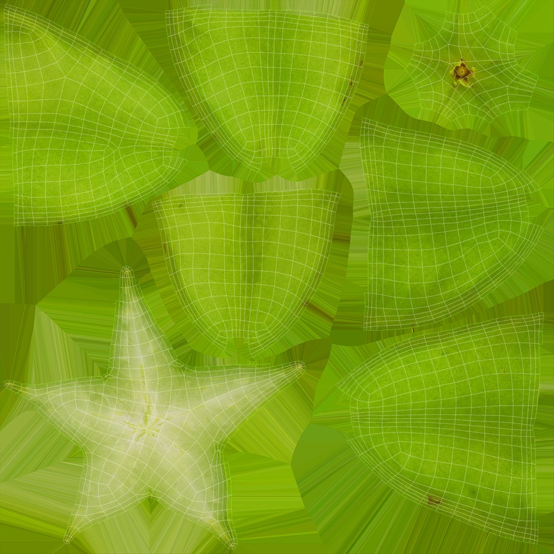 3D Star Fruit - TurboSquid 1751752