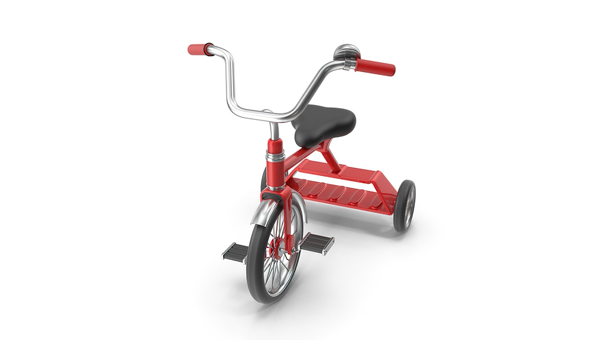 3D Red Tricycle Model - TurboSquid 2103689