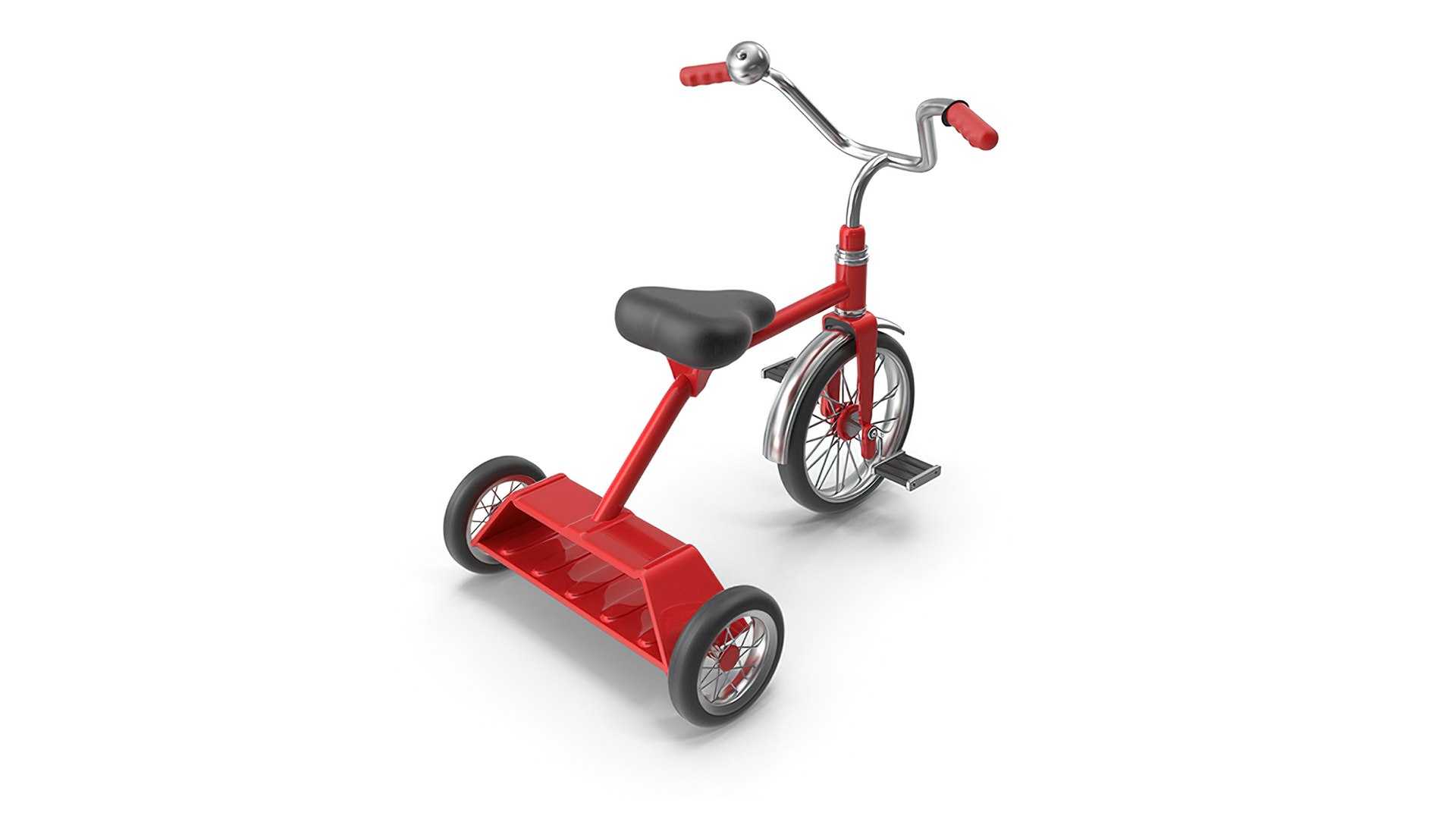 3D Red Tricycle Model - TurboSquid 2103689