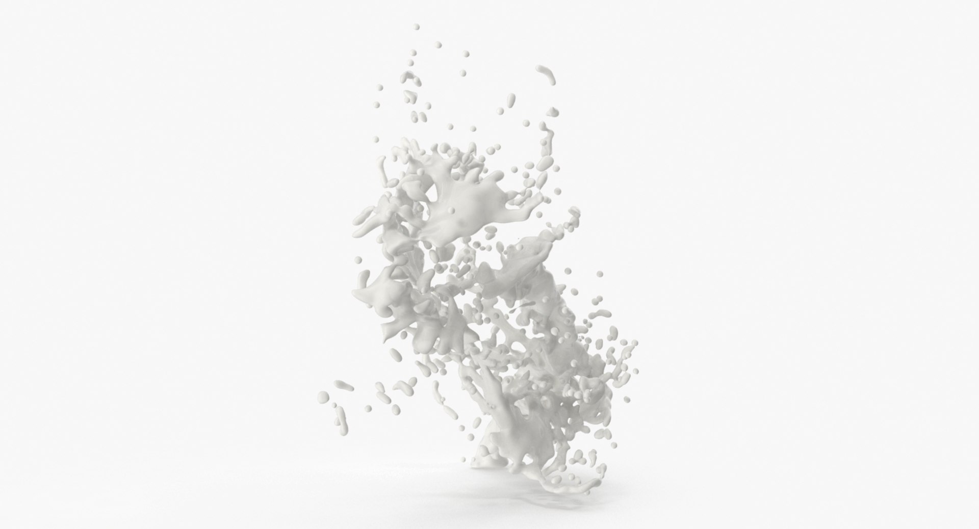 3D Milk Splash - TurboSquid 1280257