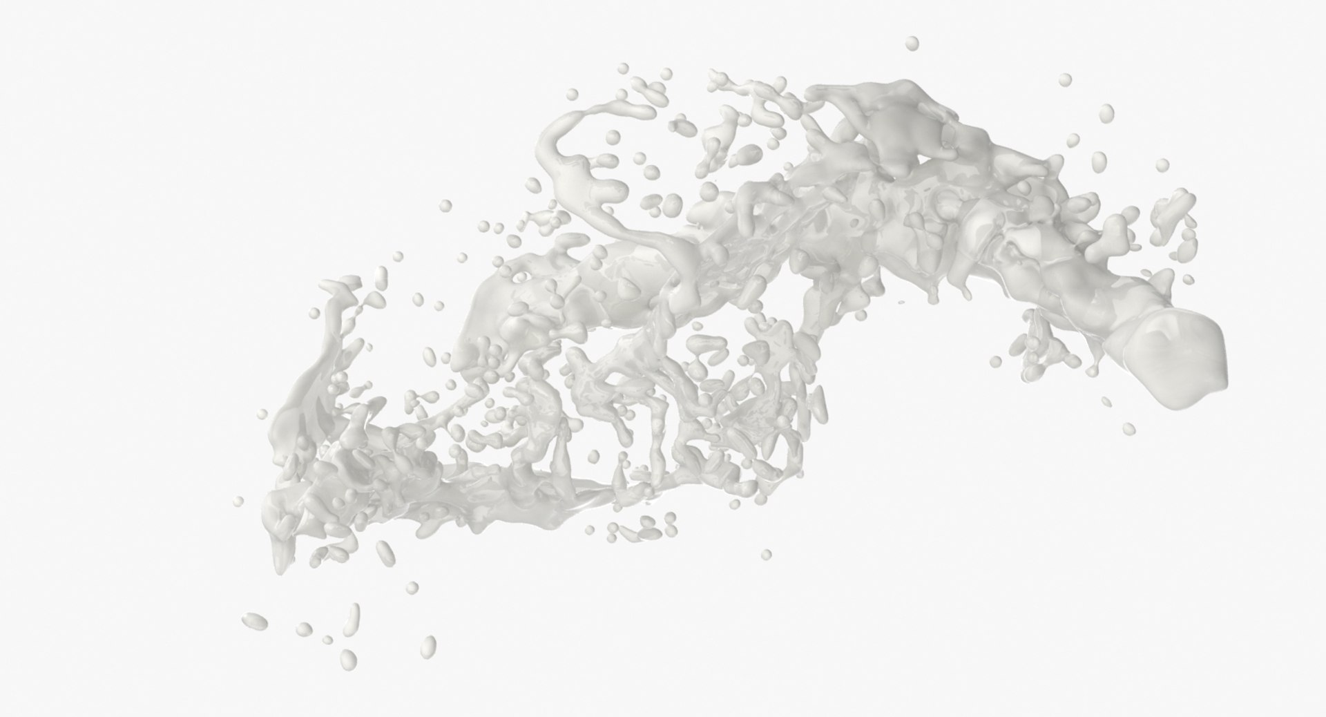 3D Milk Splash - TurboSquid 1280257