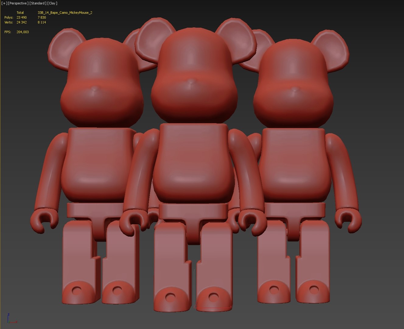 Bearbrick Bape ABC Camo Mickey Mouse 3D - TurboSquid 1845669