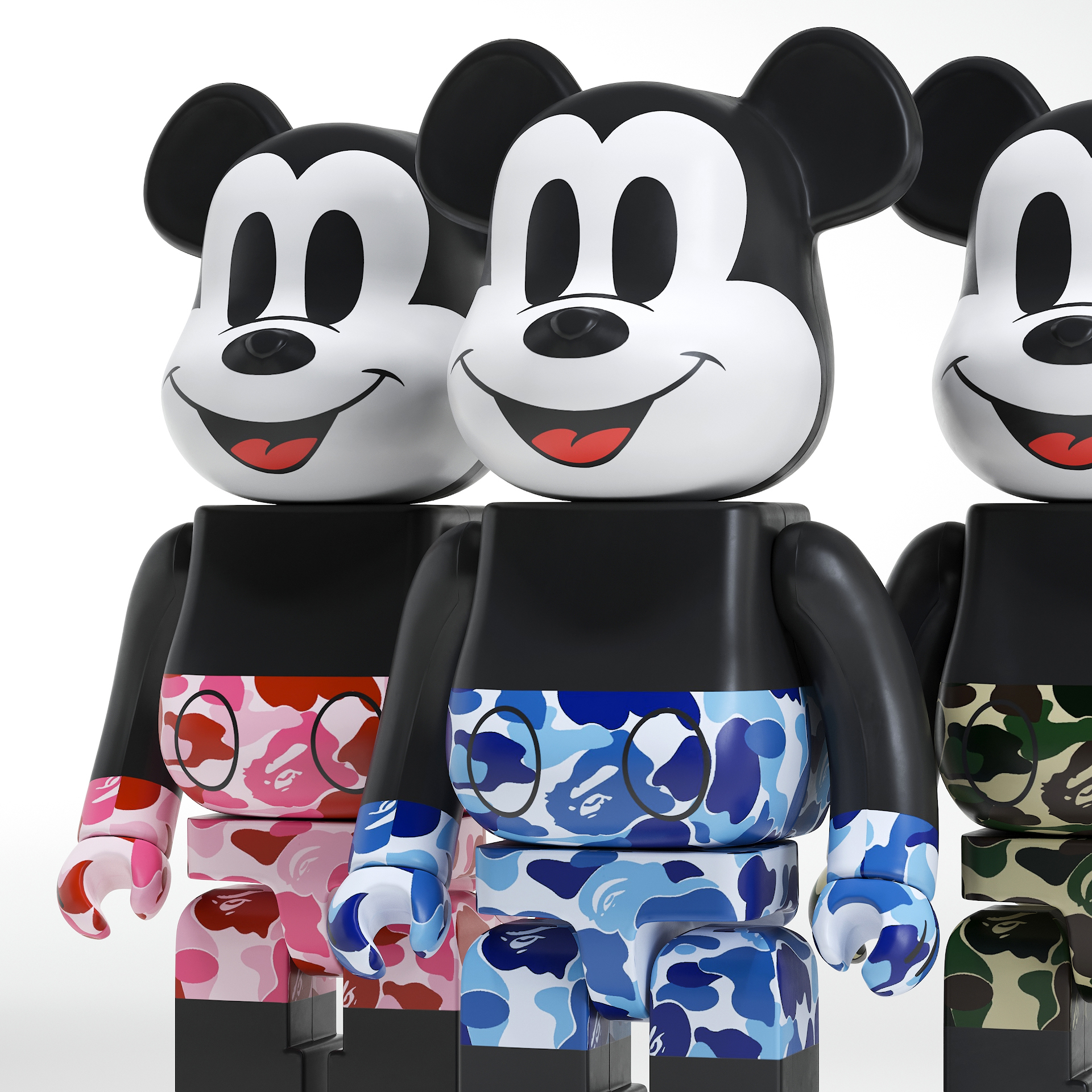 Bearbrick Bape ABC Camo Mickey Mouse 3D - TurboSquid 1845669