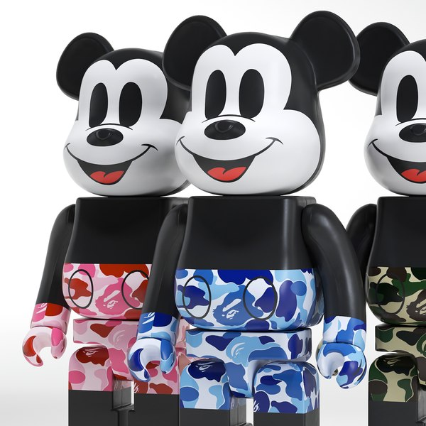 Bearbrick Bape ABC Camo Mickey Mouse 3D - TurboSquid 1845669