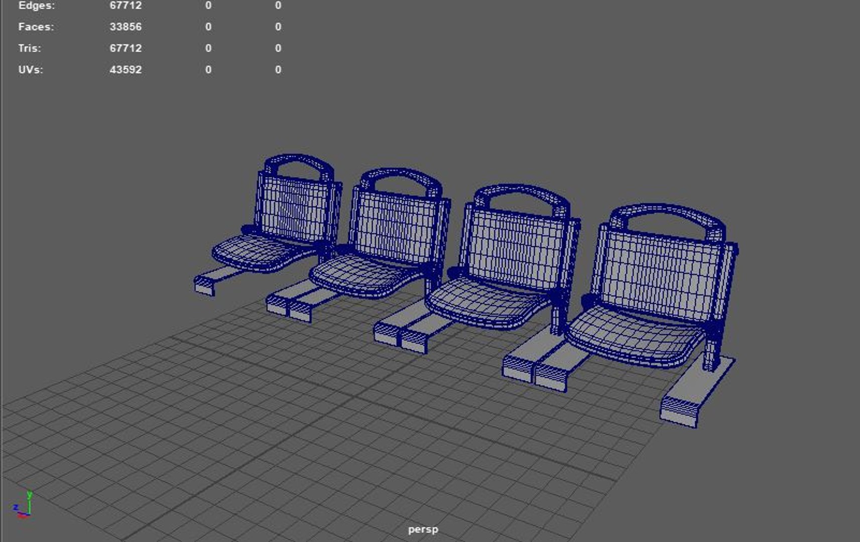 Stadium Seat 3D Model 3D Model - TurboSquid 2361131