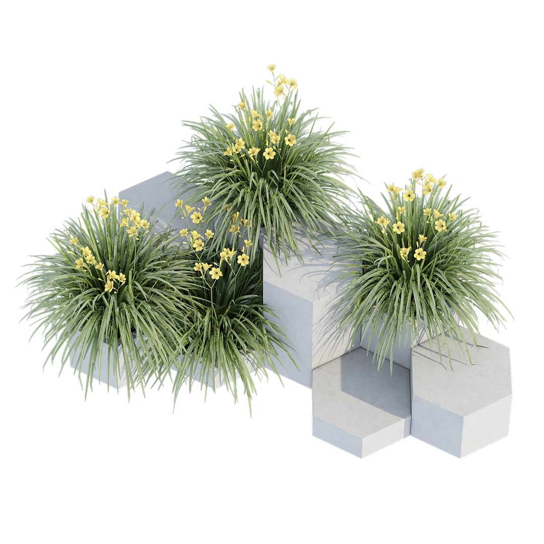 3D Hex-Block Planter - TurboSquid 2025250