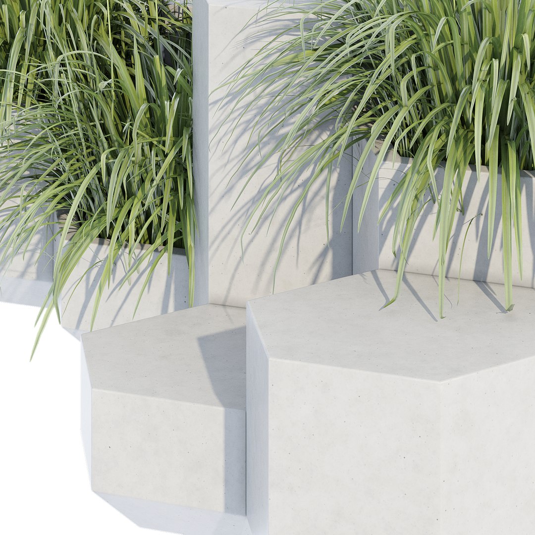 3D Hex-Block Planter - TurboSquid 2025250