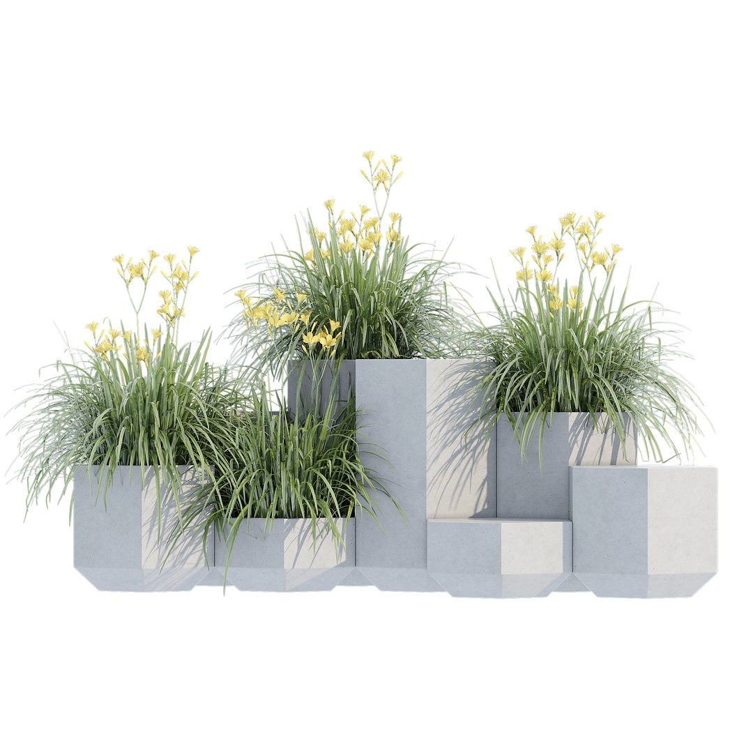 3D Hex-Block Planter - TurboSquid 2025250