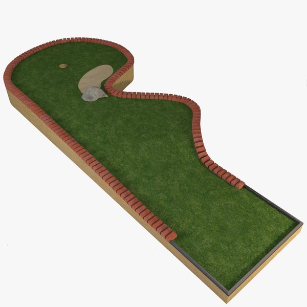 3d model of mini golf course 5