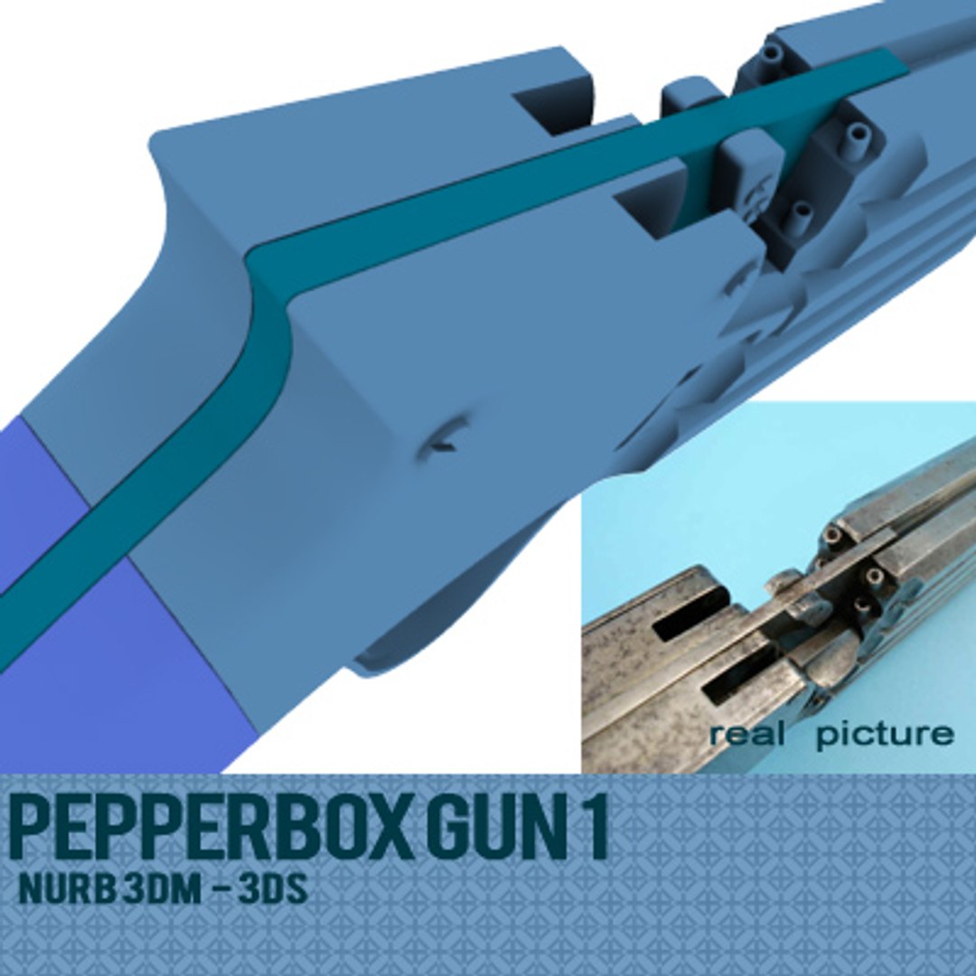 3dsmax pepperbox gun