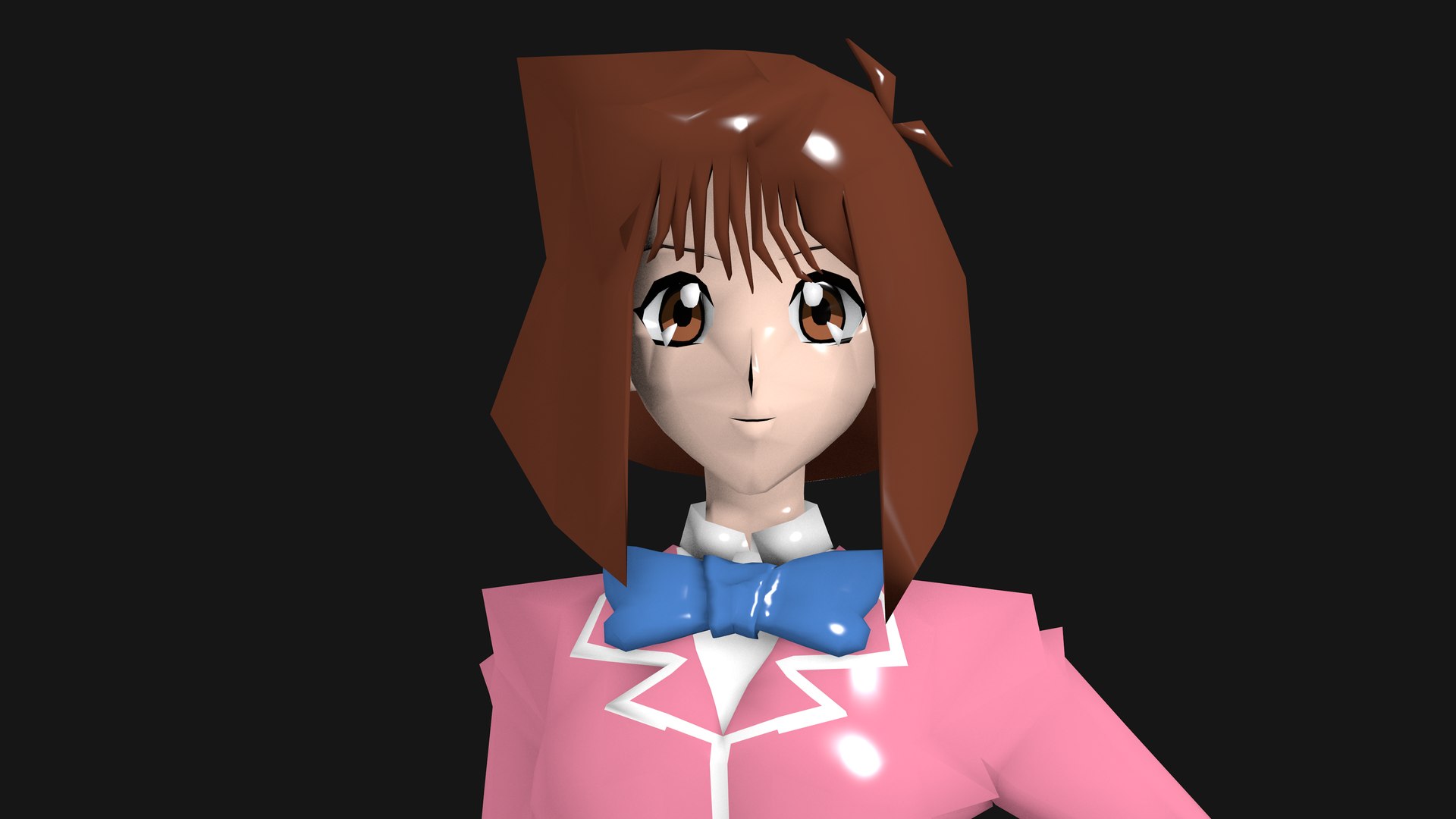 Tea Gardner Yugioh Anime Lowpoly Model 3D Model - TurboSquid 1952513