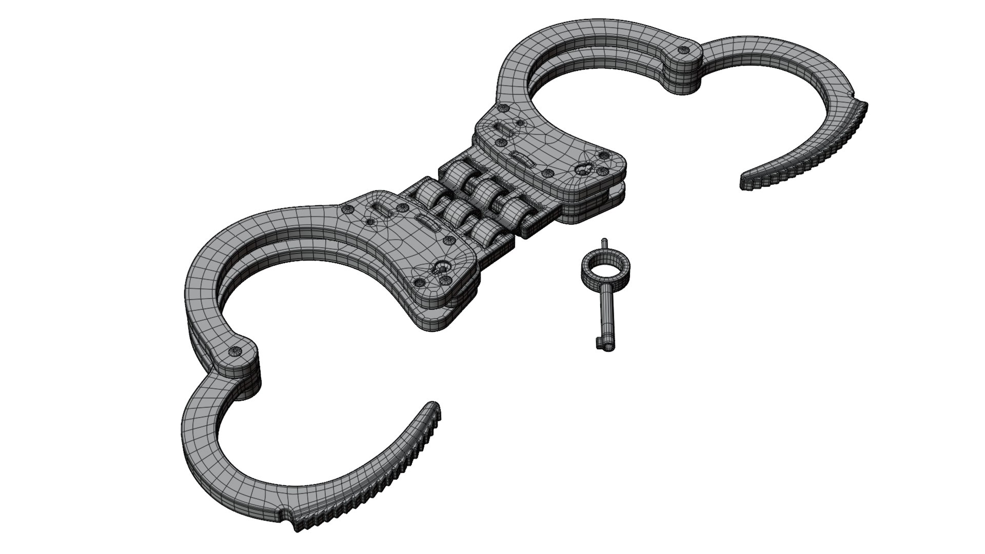 3D Handcuffs 01 B Model - TurboSquid 2332535