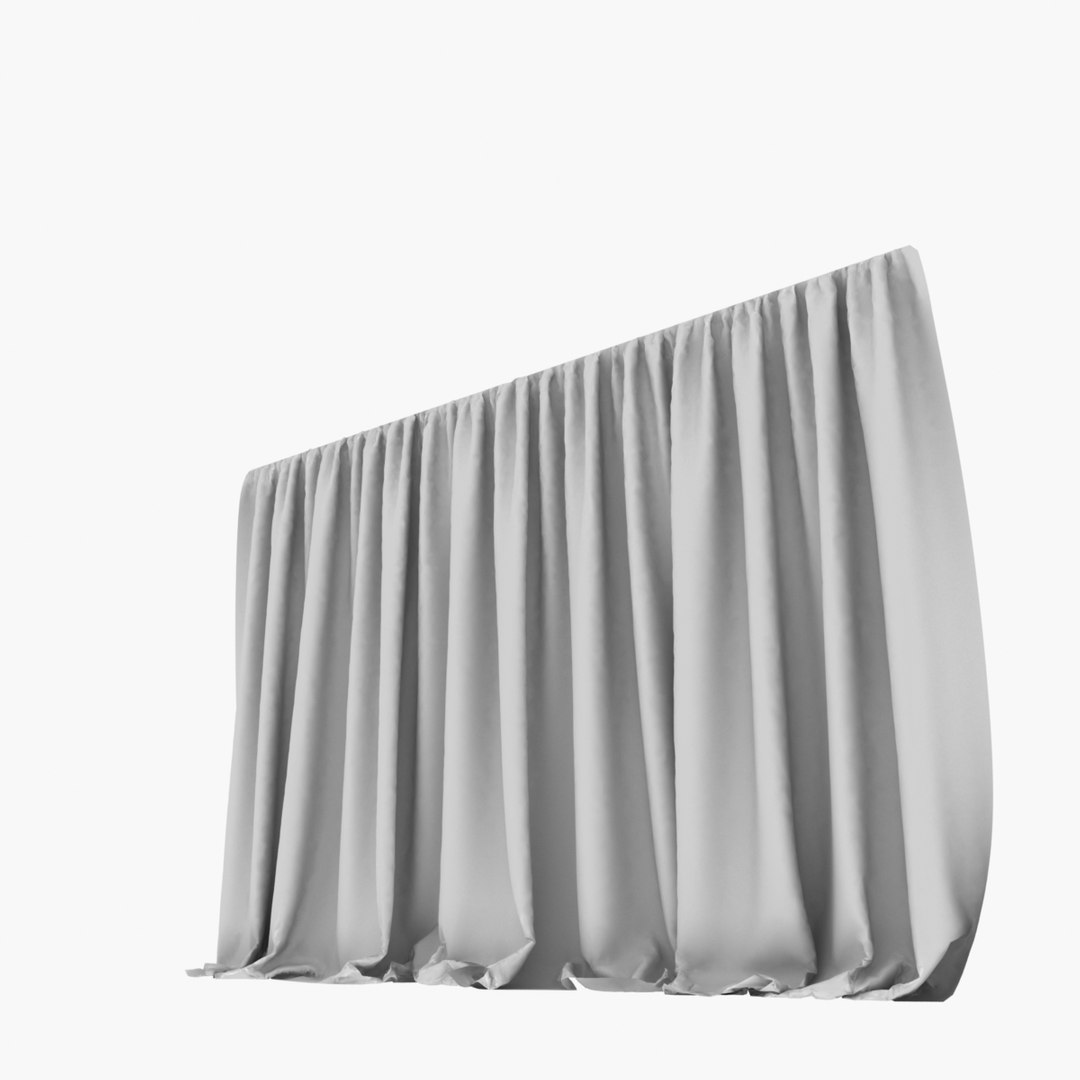 3d Realistic Curtain Model