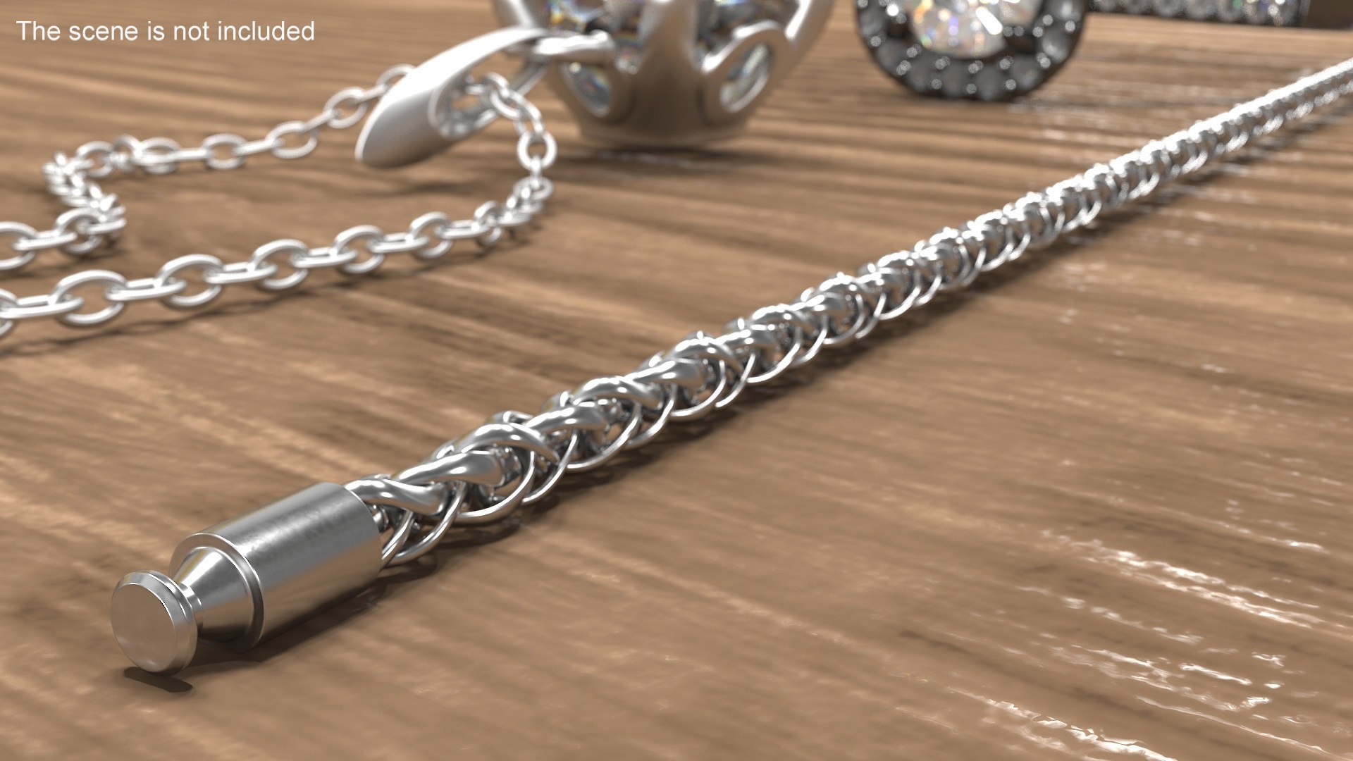 3D Silver Jewelry Chains Collection - TurboSquid 2245334