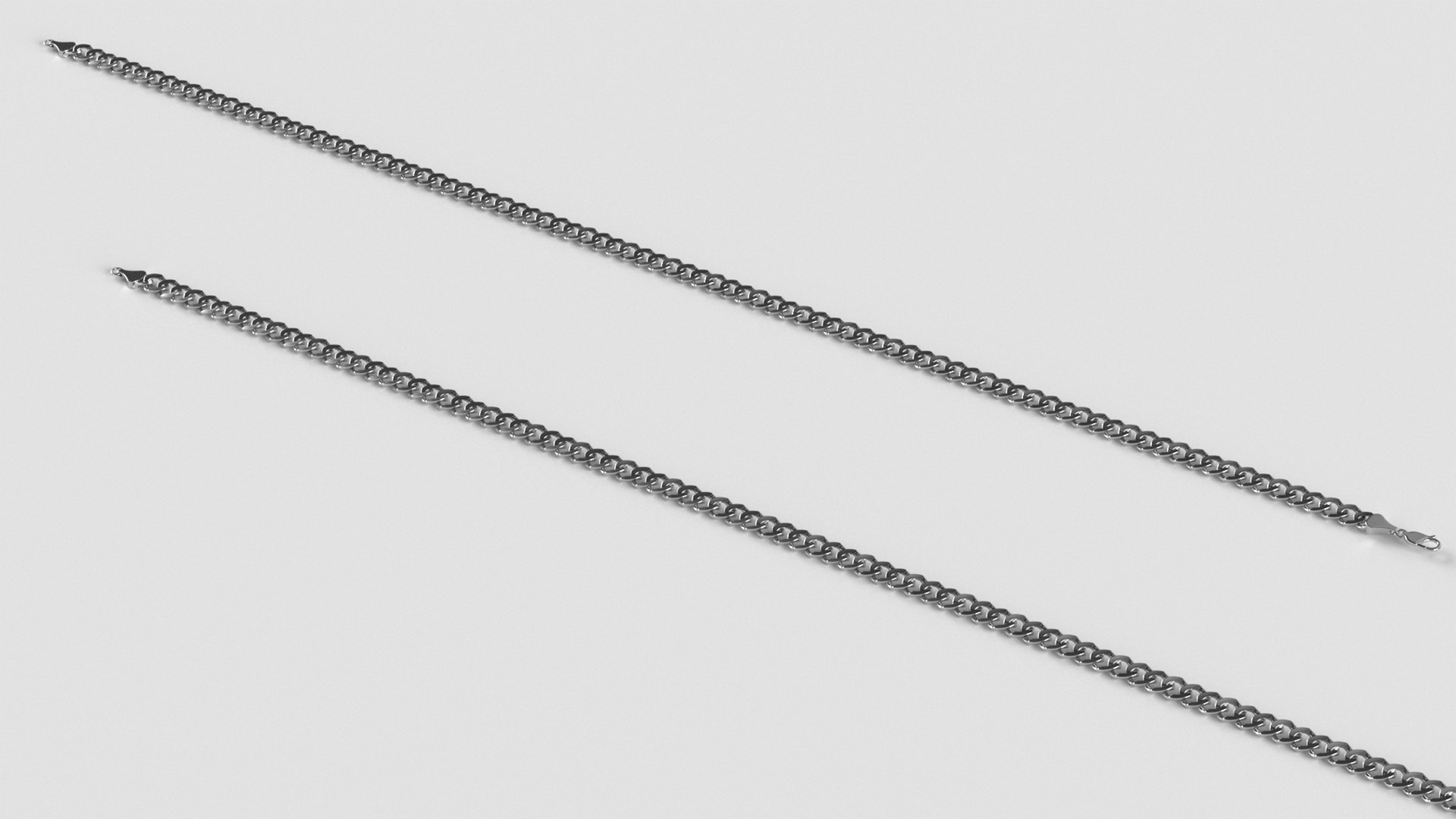 3D Silver Jewelry Chains Collection - TurboSquid 2245334
