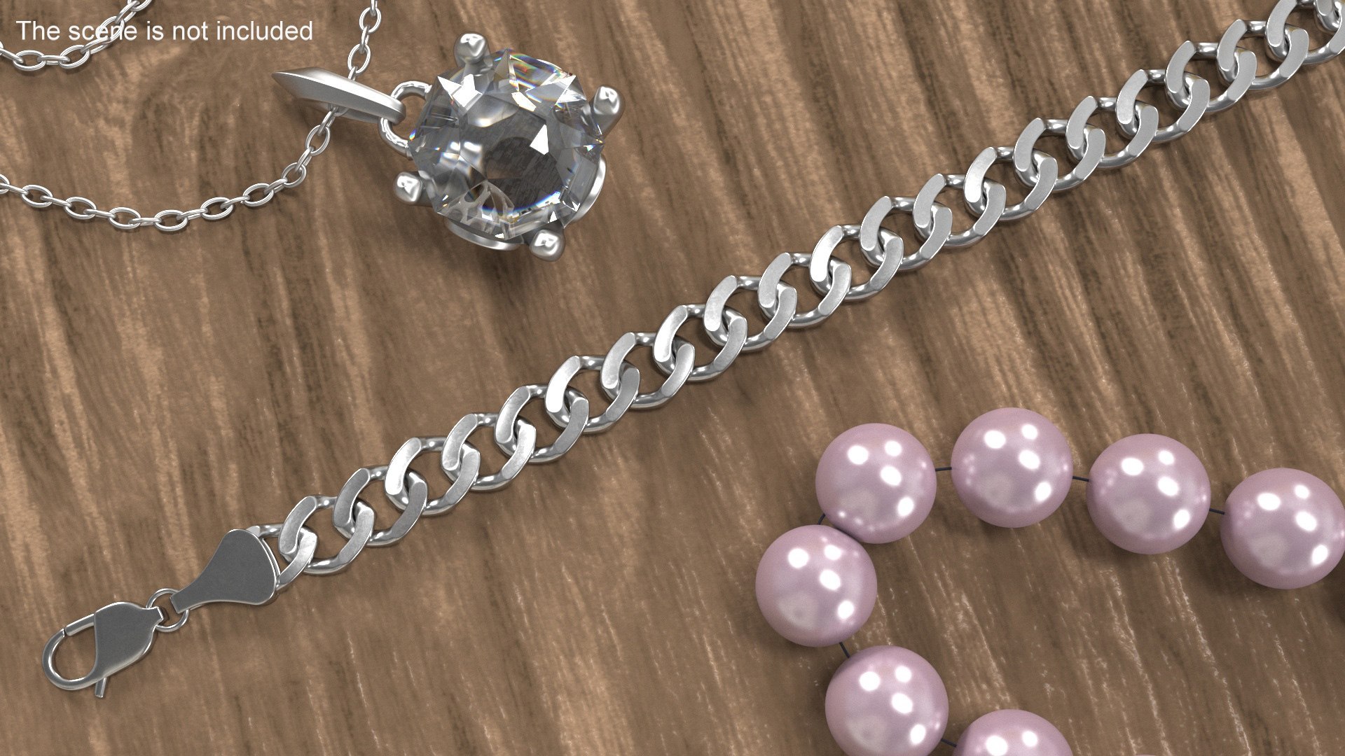 3D Silver Jewelry Chains Collection - TurboSquid 2245334