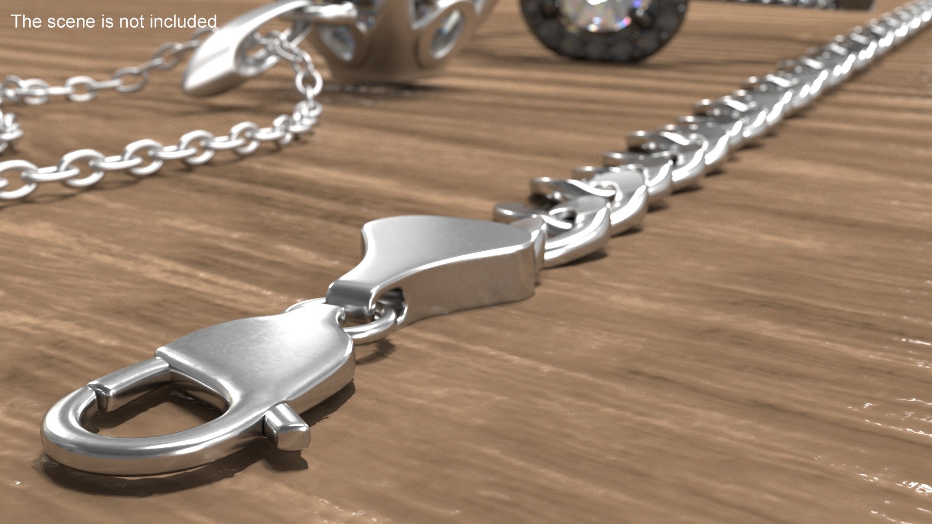 3D Silver Jewelry Chains Collection - TurboSquid 2245334