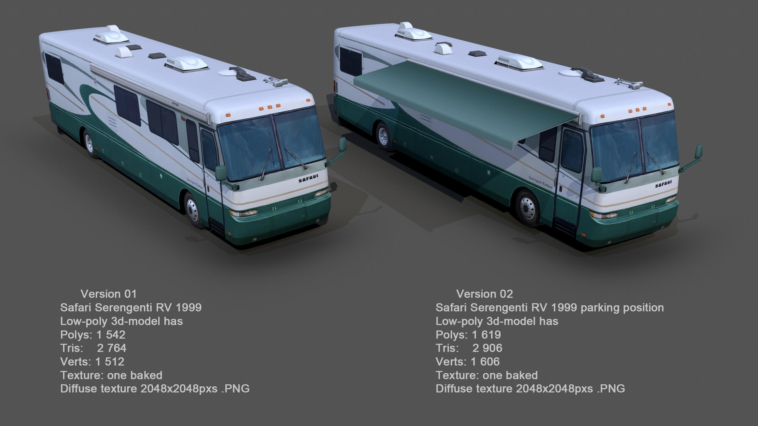 modelo 3d Safari Serengenti RV 1999 - TurboSquid 1789668