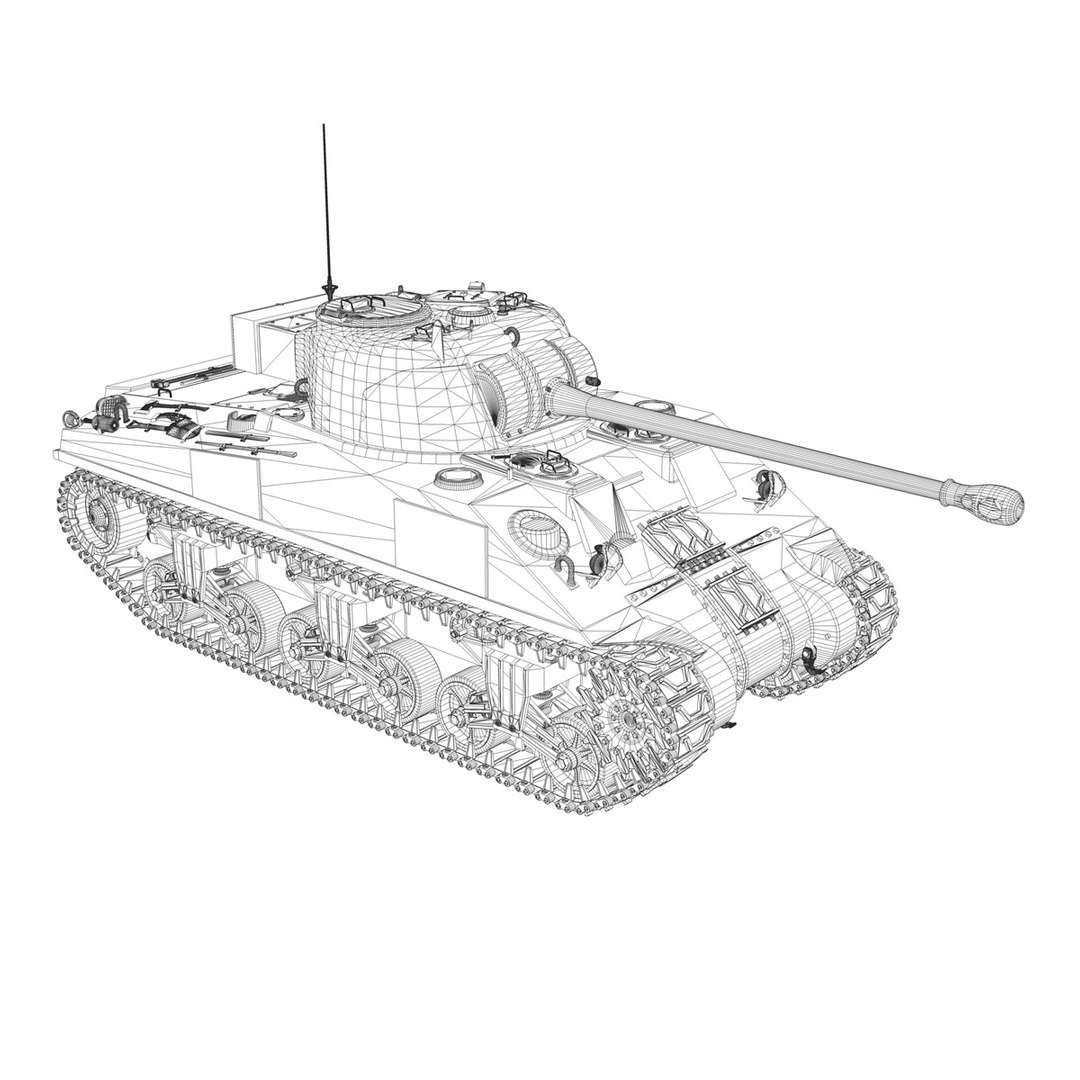 3d Model M4 Sherman Firefly Vc