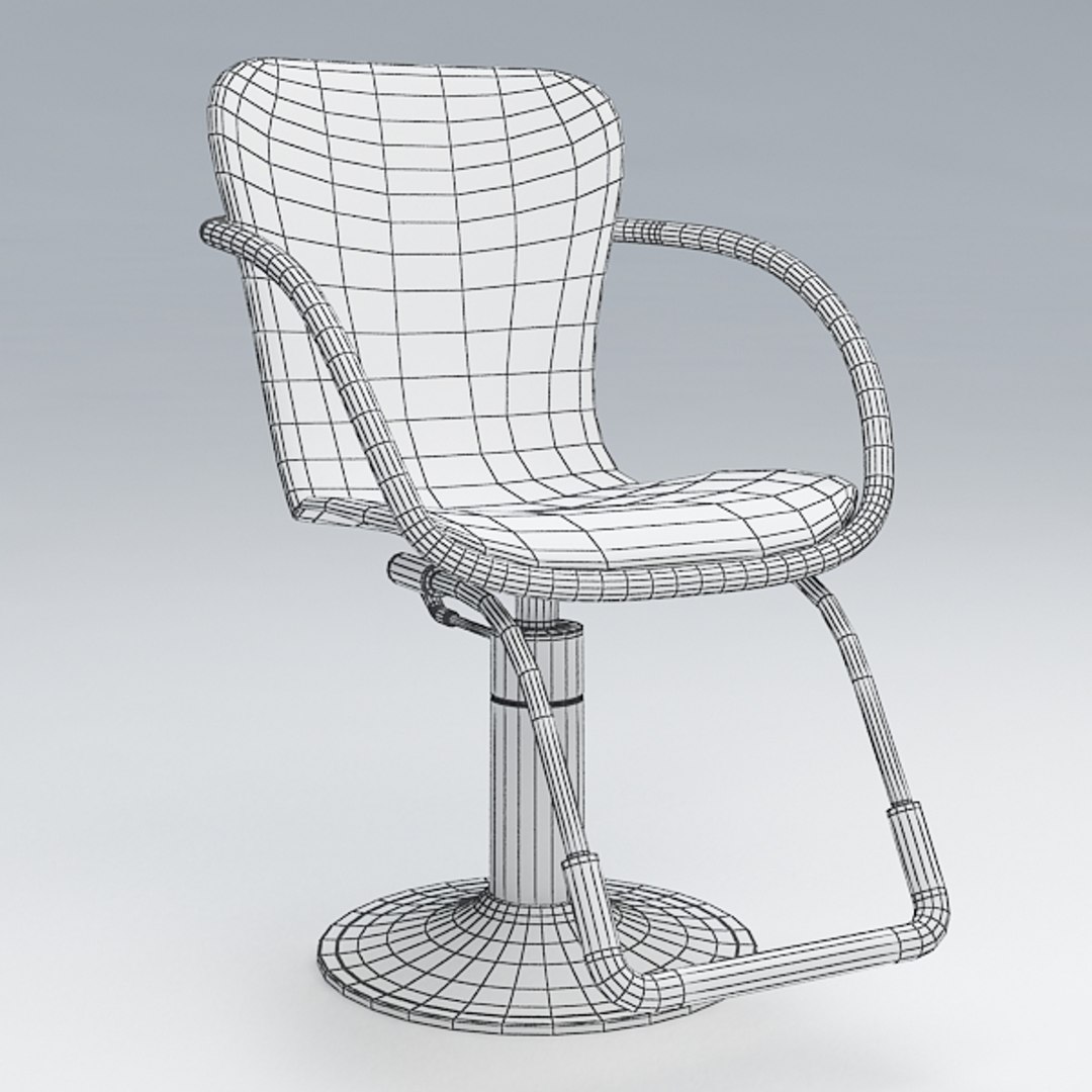 3d Model Of Barber Chair