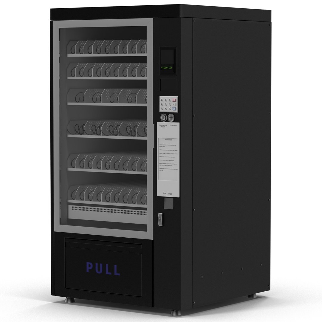 3d model drink vending machine 2