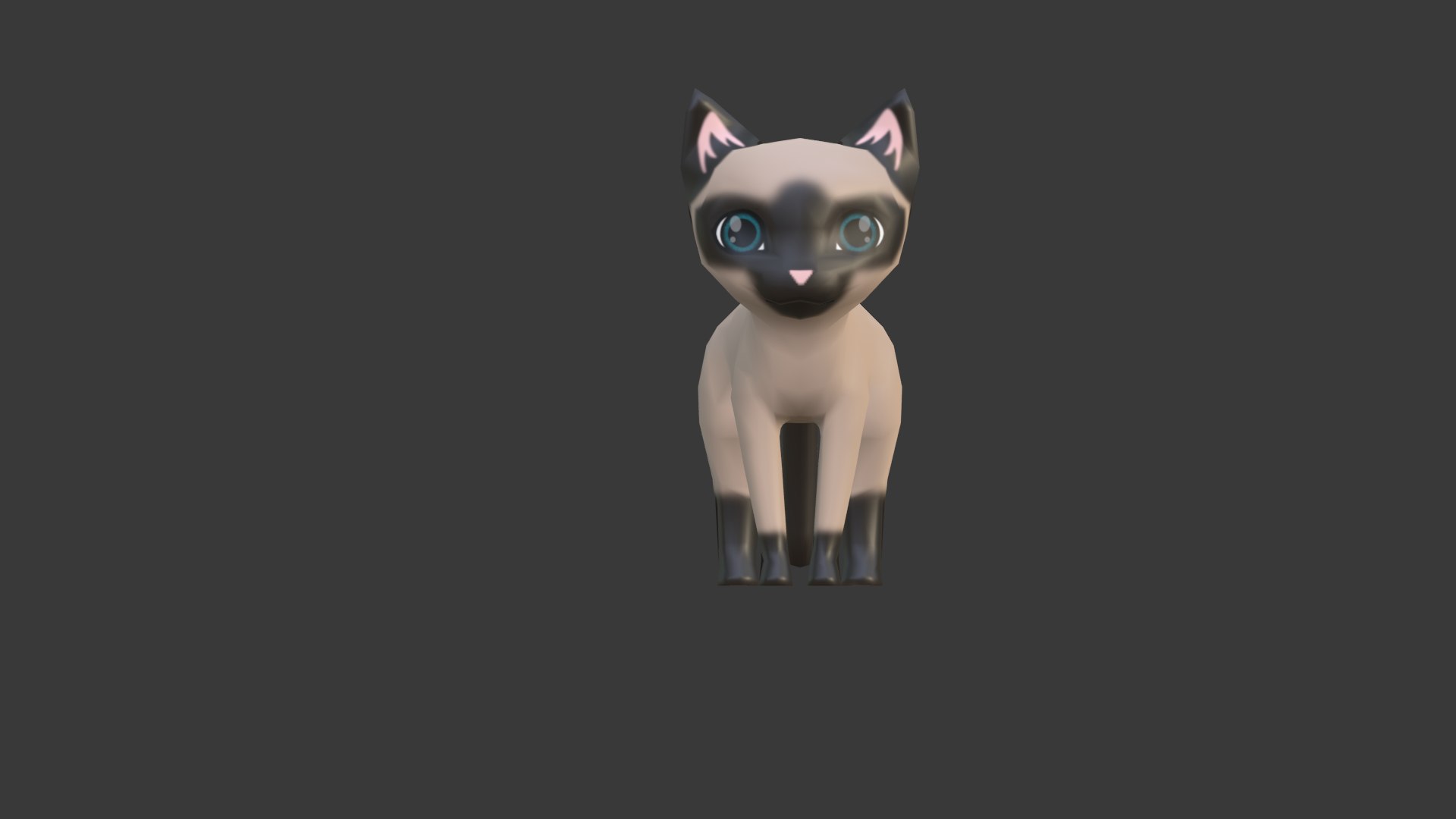 3D Cat Chibi - TurboSquid 1592230