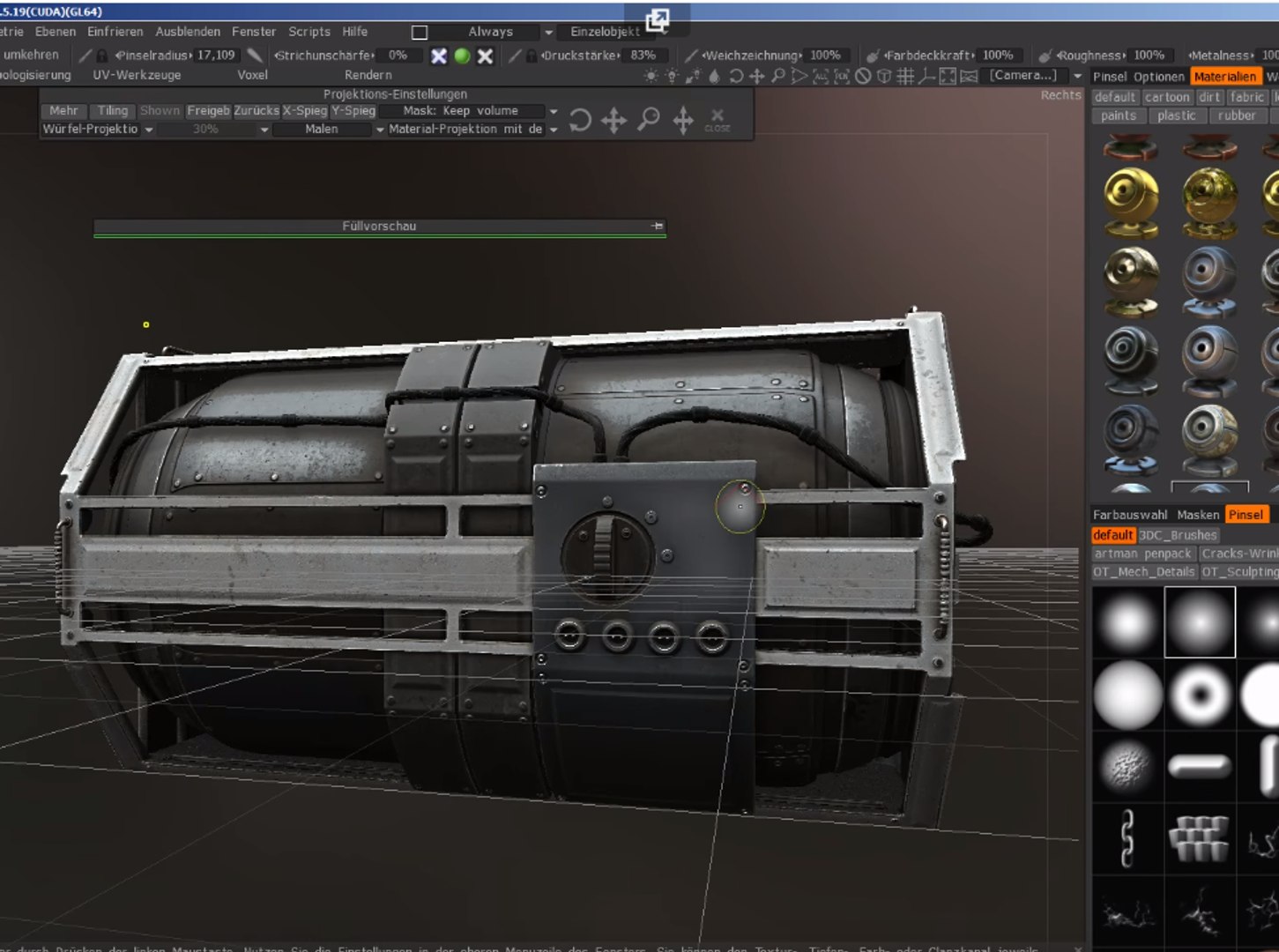 futuristic emergency backup generator 3d model