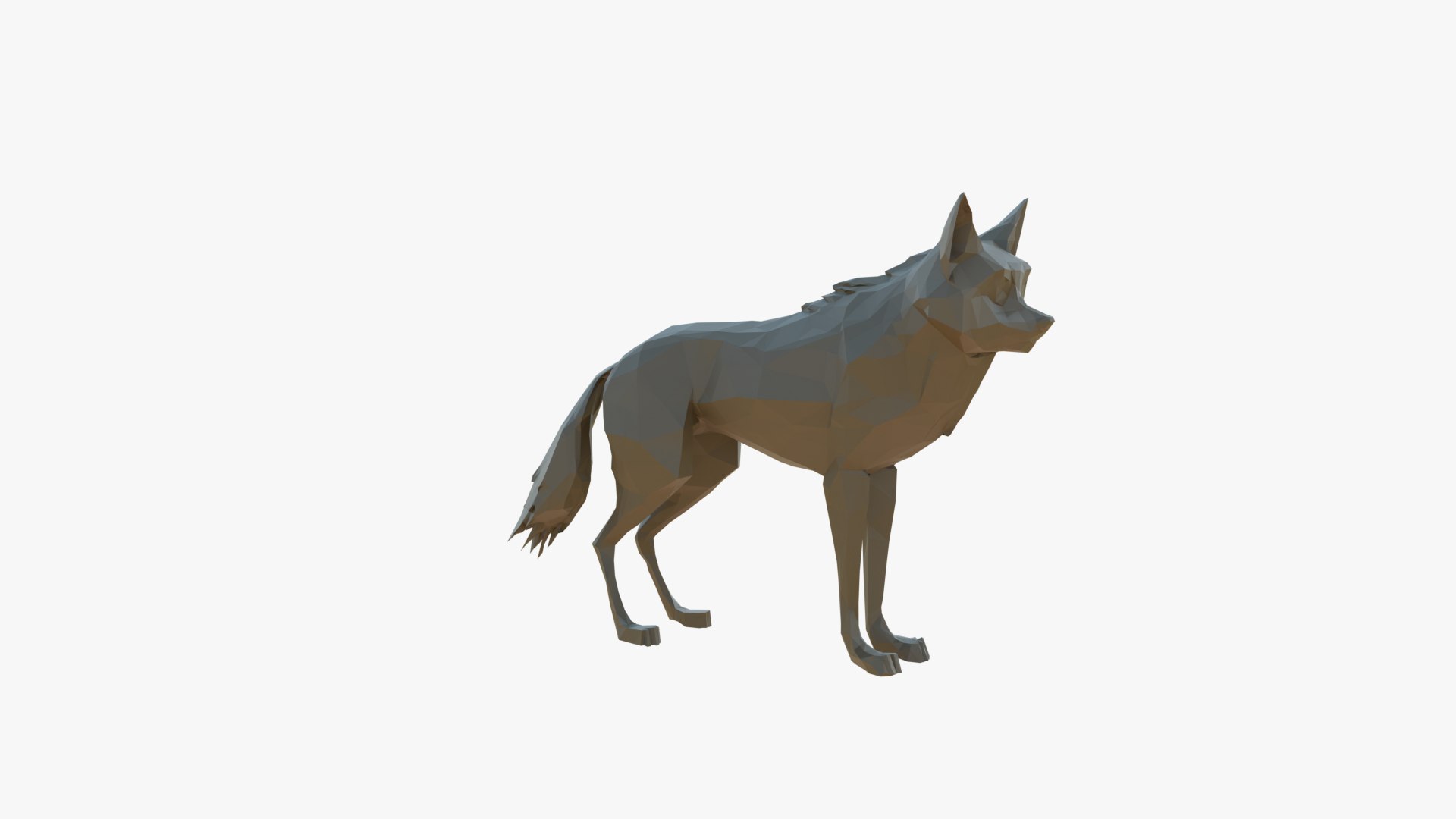 3D Wolf Low Poly Model - TurboSquid 2429816