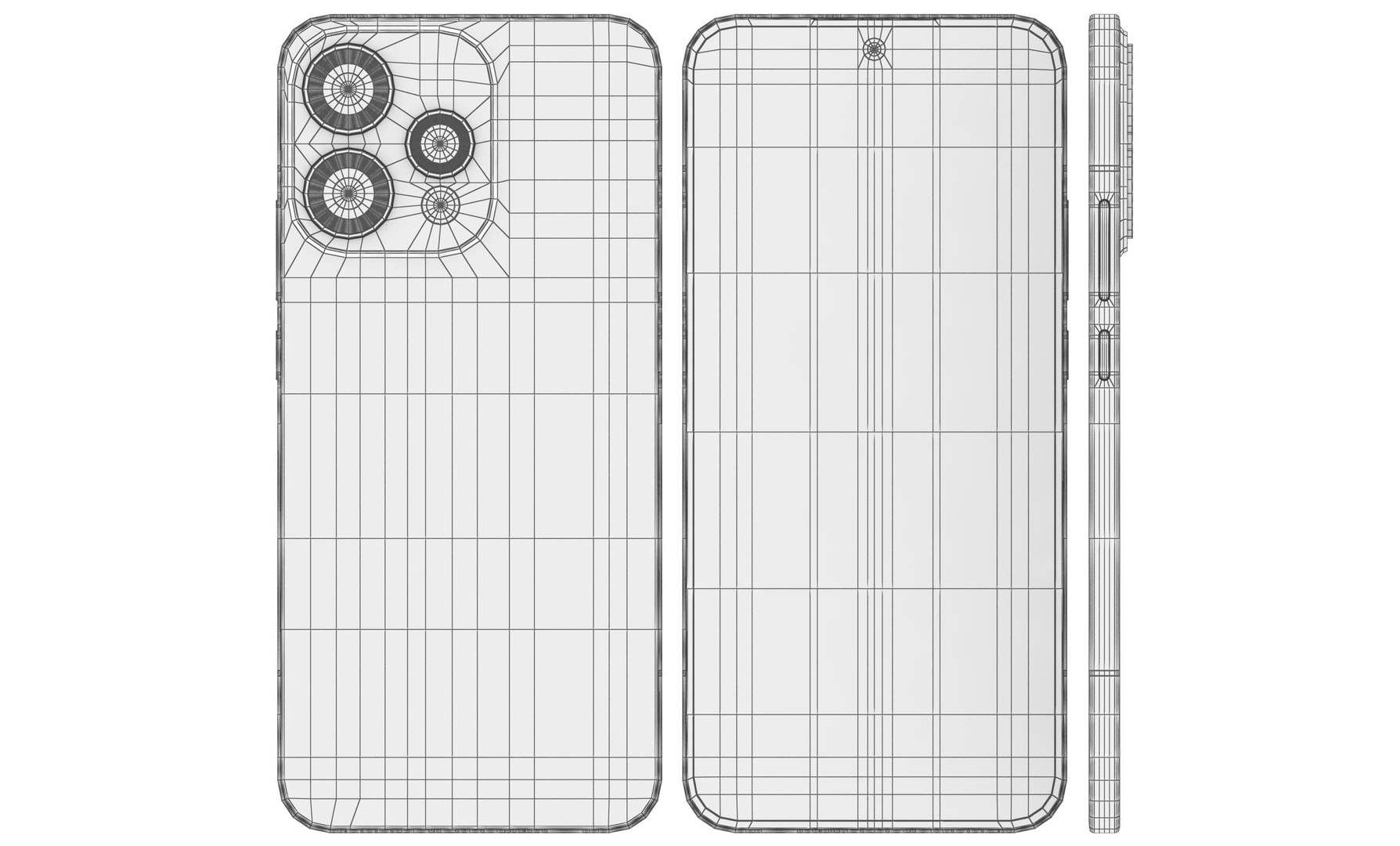 3D Oppo Reno15 China Navy Blue Model - TurboSquid 2516679