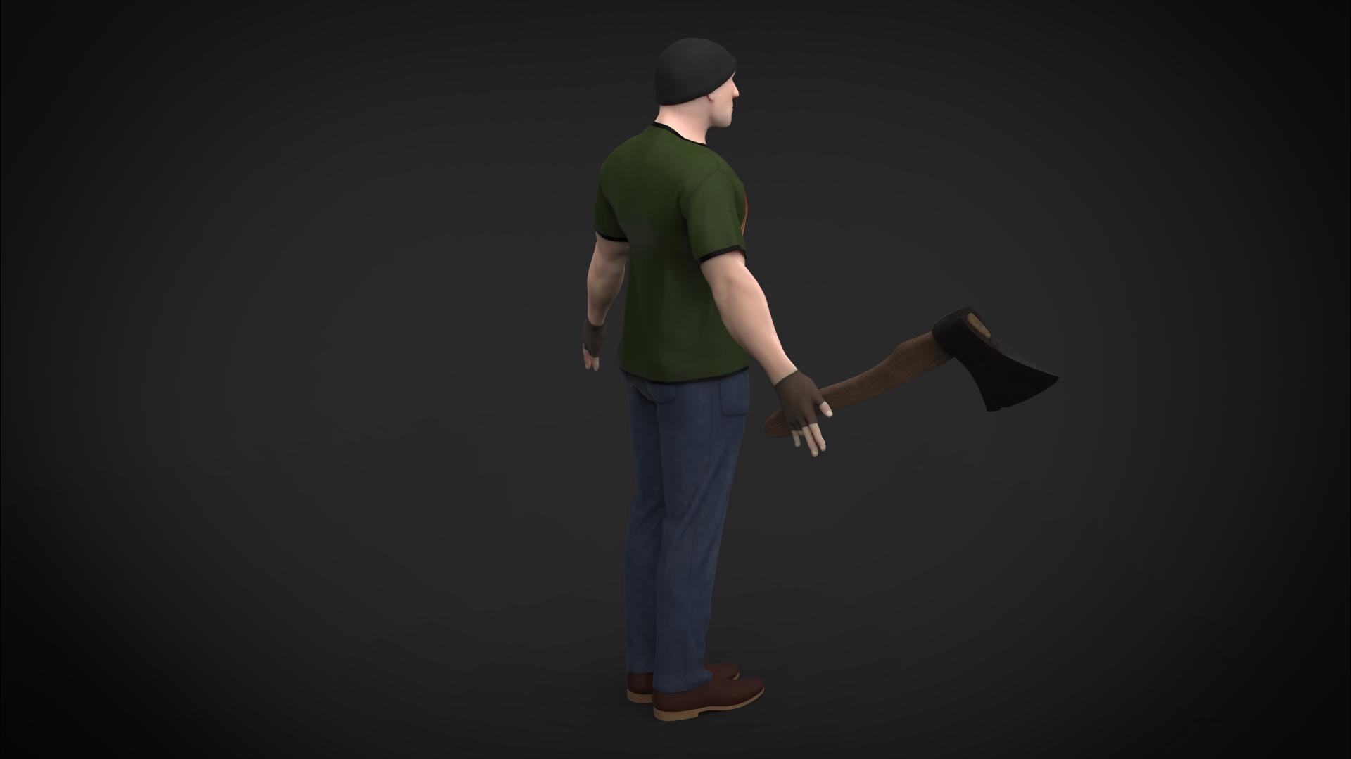 3D Man Axe - TurboSquid 1482774
