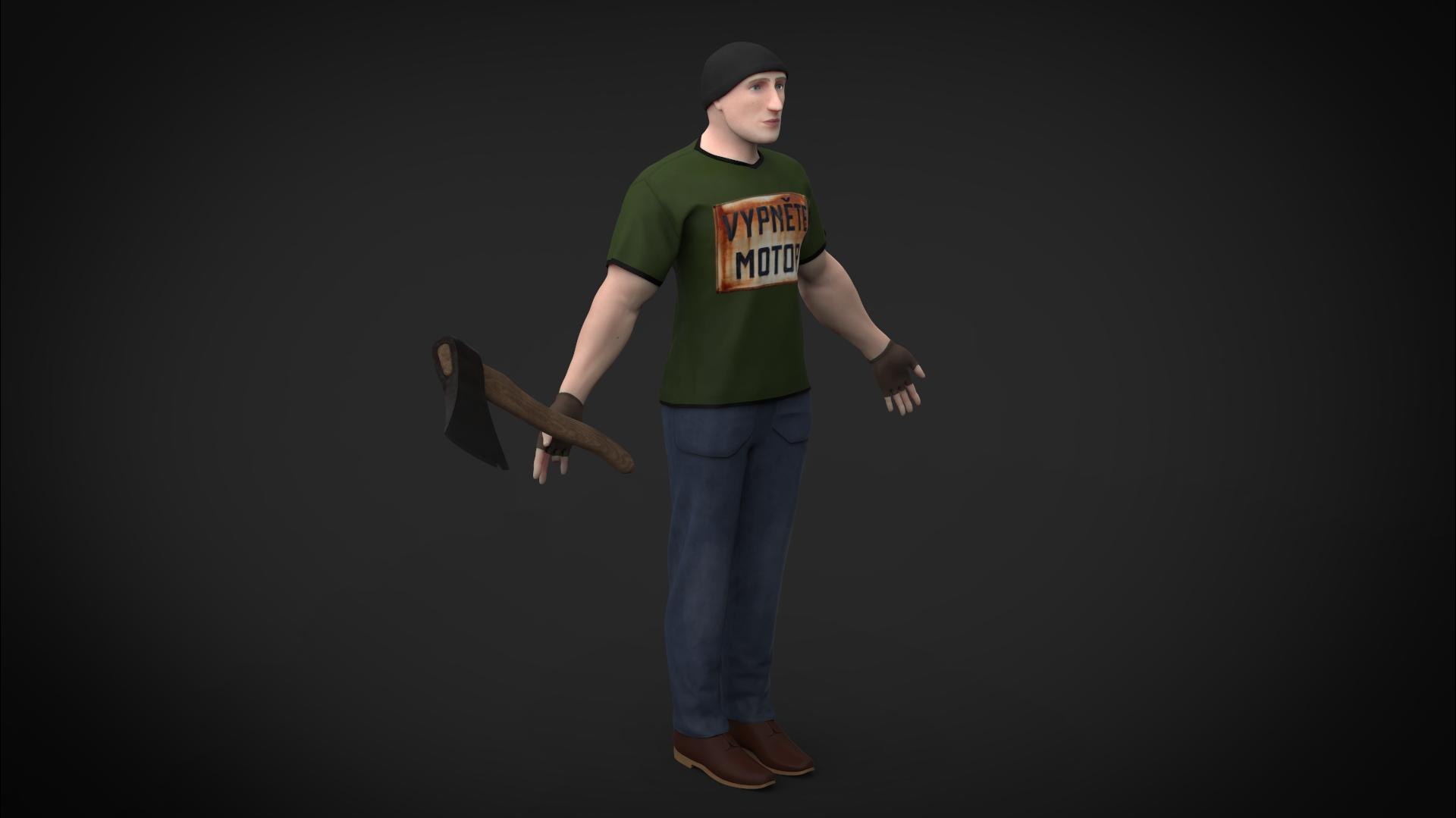 3D Man Axe - TurboSquid 1482774