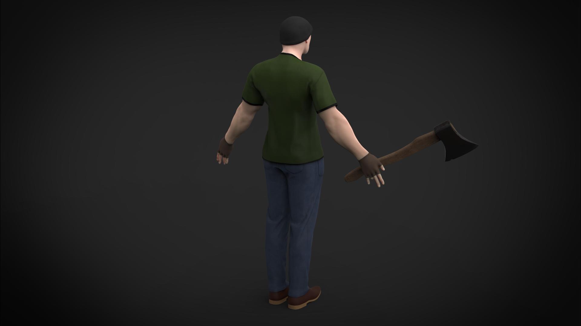 3D Man Axe - TurboSquid 1482774
