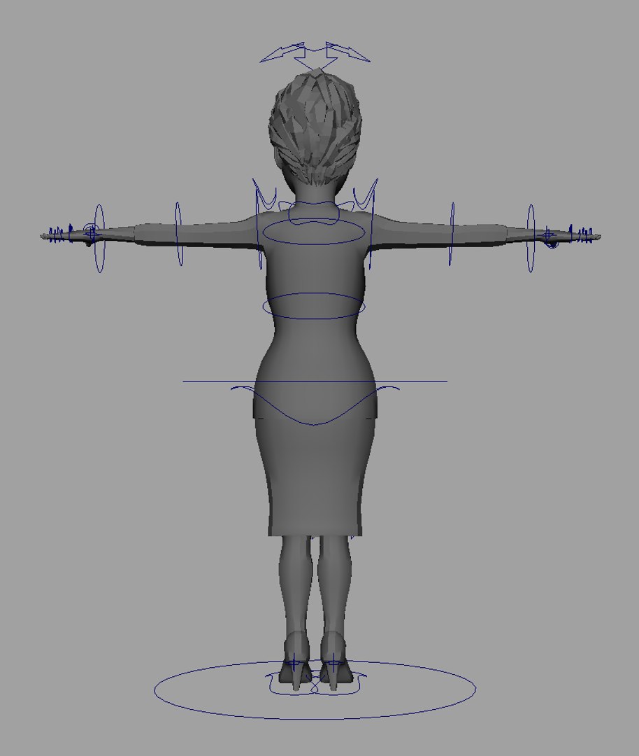 3D Female Rig Model - TurboSquid 1396064