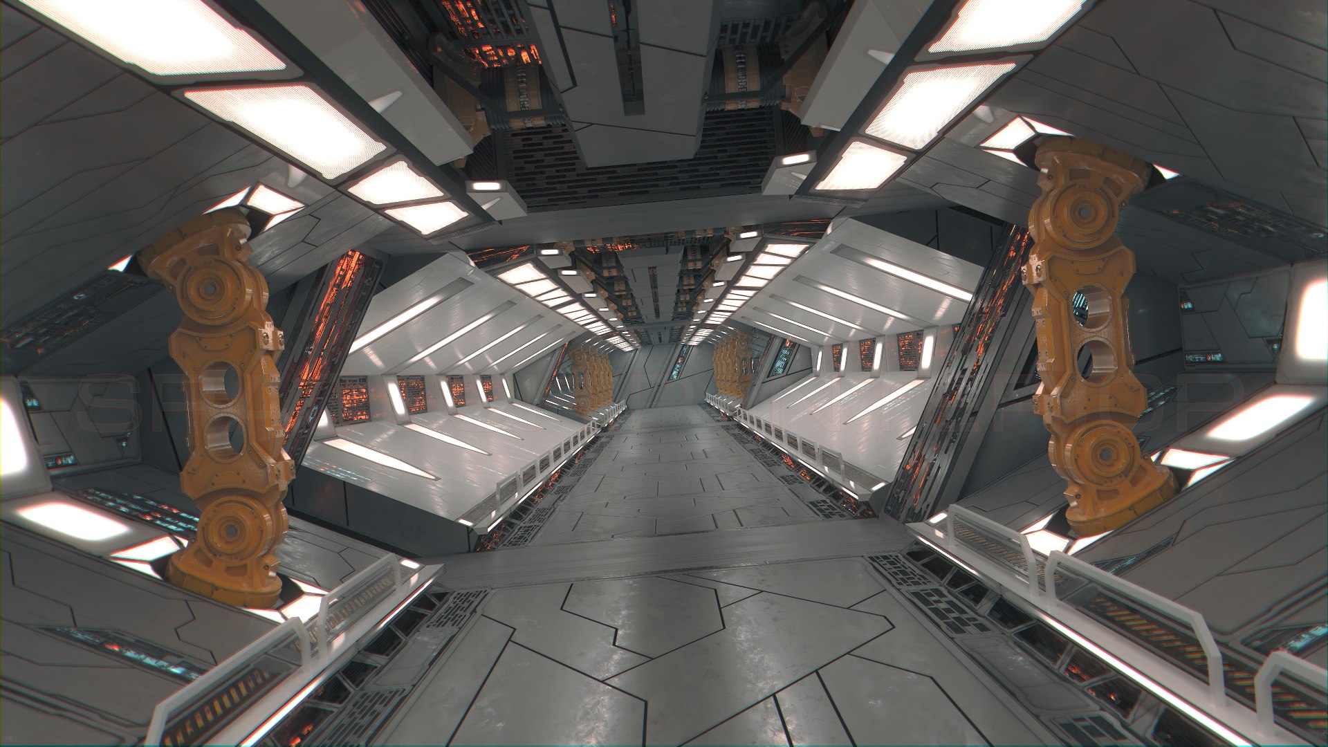 3D SpaceShip Interior 01 - TurboSquid 2070839