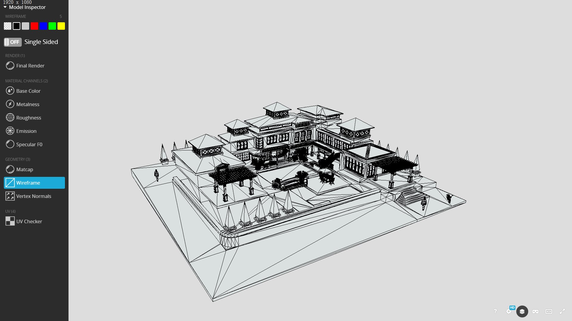 3D Luxury Hotel Garden Kit Set Modern Resort Space Modular System 3D ...