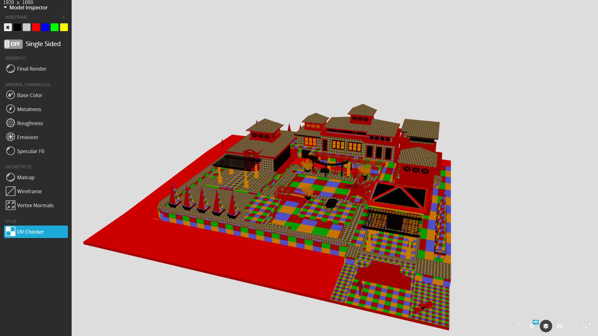 3D Luxury Hotel Garden Kit Set Modern Resort Space Modular System 3D ...